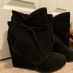 Shoes | Black Suede Wedges | Poshmark